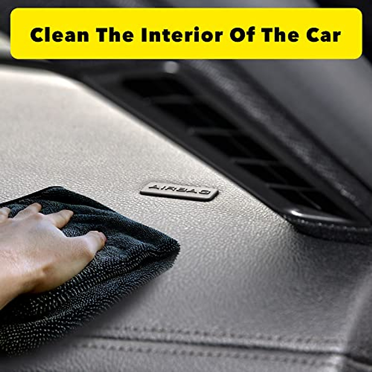 3 Pack Car Cleaning Kit with Auto Interior Dust Brush,Double Head Brush with Soft Nylon Hair and Coral Fleece, Soft Bristles Detailing Brush Dusting Tool for Automotive Dashboard