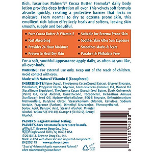 Palmer's Cocoa Butter Formula Daily Skin Therapy Body Lotion, Pump Bottle, 33.8 Ounces (Pack of 2)