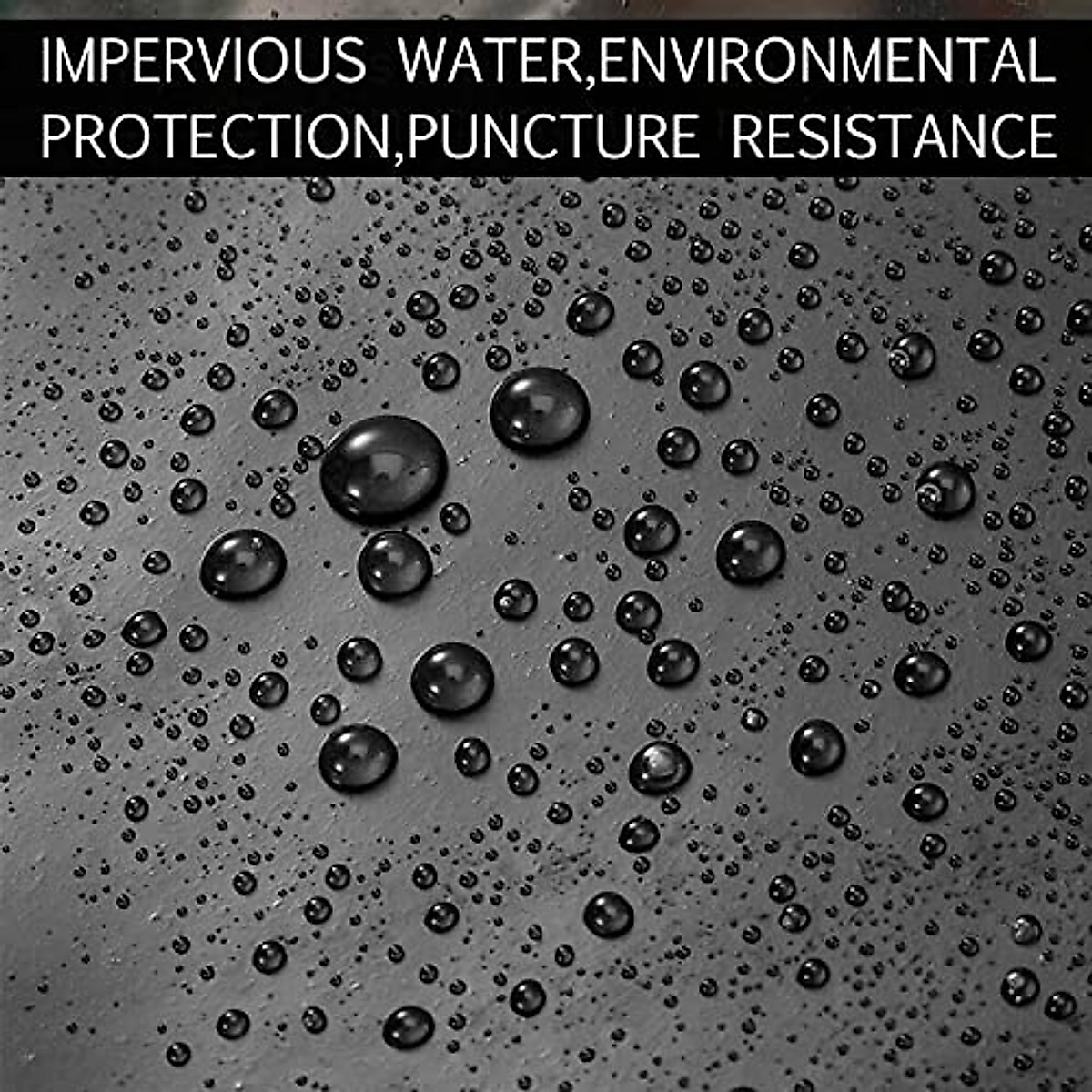 CiCixixi Pond Liner 10x 13.1ft LDPE Pond Skins for Fish Ponds Stream Fountain Water Garden, Black Waterfall Backyard Koi Pond Liner, Easy Cutting Underlayment Pond Liners (10x13.1FT)