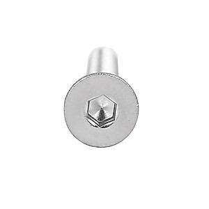 uxcell M6x100mm 304 Stainless Steel Flat Head Hex Socket Cap Screws DIN7991 10pcs