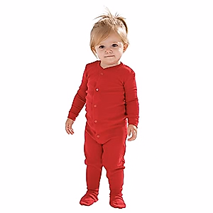 PajamaGram Christmas Pajamas for Kids - Toddler Christmas Pajamas, Red, 3T