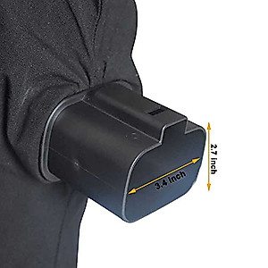 Braveboy 5140125-95 Leaf Blower Vacuum Vac Shoulder Bag, Compatible with Black & Decker BV3100/BV2900 Blower Replacement Leaf Bag 5140117-99.