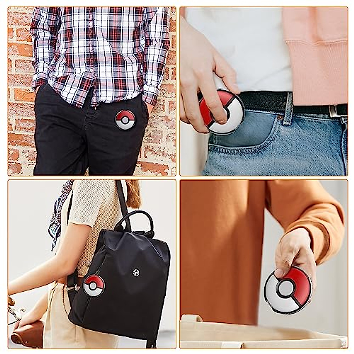 ZAONOOL Protective Case for Pokémon Go Plus + 2023, Cover Case for Pokemon Go Plus Plus with 4 Silicone Button Caps & Wrist Strap, Clear Hard Case for Pokemon Nintendo Switch Game Accessories