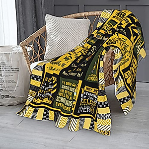 CUJUYO Bus Driver Appreciation Gifts Blanket 60"x50" - School Bus Driver Gifts Throw Blanket - Birthday Graduation Gifts for Bus Drivers Blankets - Back to School End of Term Gifts for Bus Driver