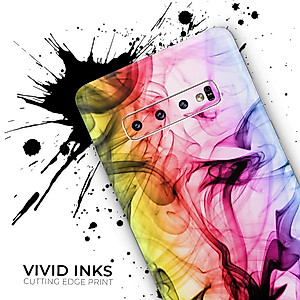 DesignSkinz Neon Glowing Fumes Protective Vinyl Decal Wrap Skin Cover Compatible with The Samsung Galaxy S20 (Screen Trim & Back Glass Skin)