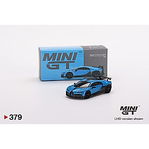 Bugatti Chiron Pur Sport Blue 1/64 Diecast Model Car by True Scale Miniatures MGT00379