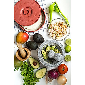 IMUSA USA Granite Molcajete Spice Grinder 6-Inch, Gray