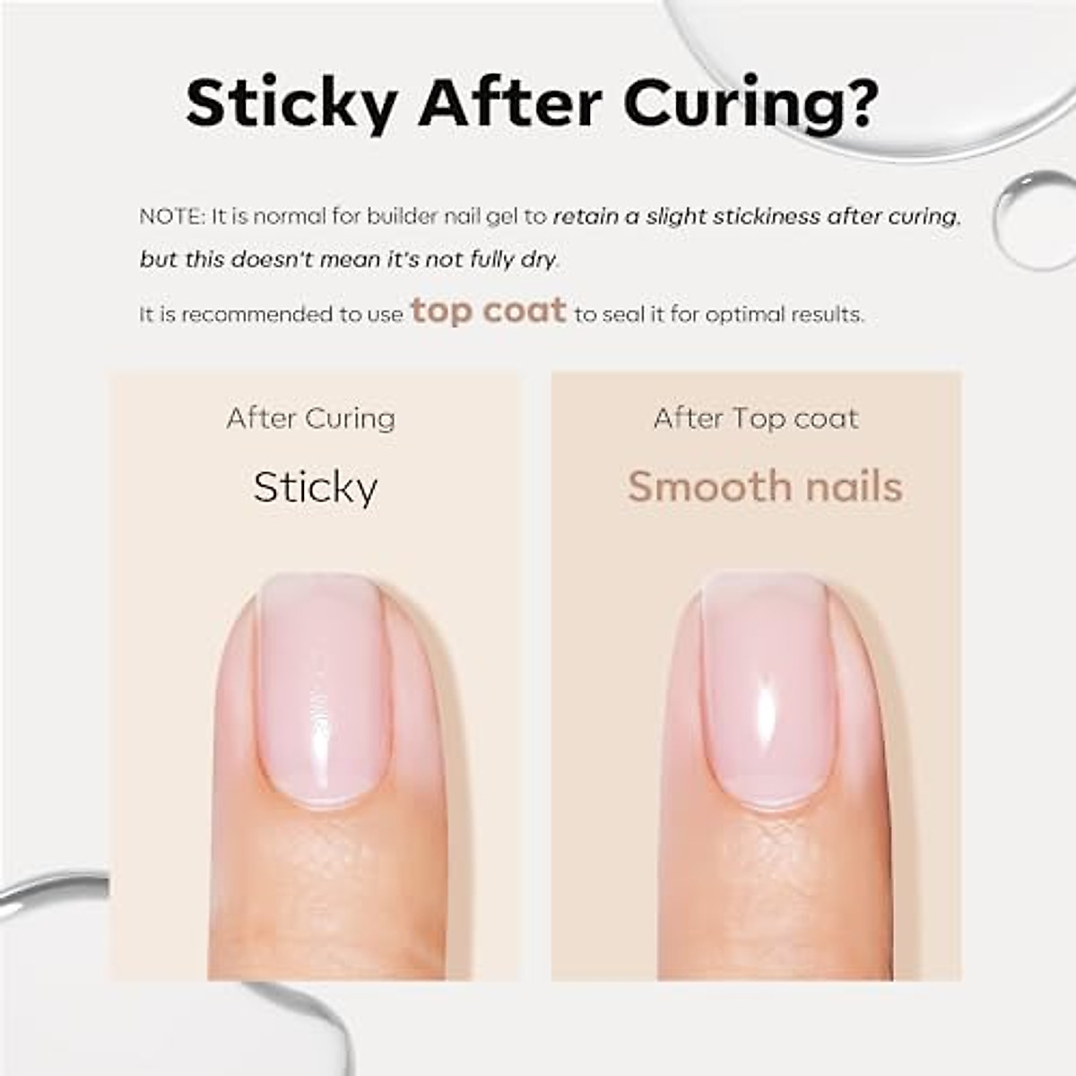 modelones Builder Nail Gel, 7-in-One Clear Gel Builder for Nail Thickening, LED Nail Lamp Cured Hard Gel Nail Strengthener Extension Gel Base Rhinestone Nail Glue Gel in a Bottle