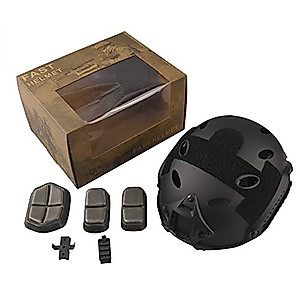 HYOUT Fast Base Jump Helmet PJ Style Airsoft Tactical Adjustable Helmets U.S Tactical Helmet for Paintball Outdoor Sports Hunting Shooting