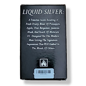Cover Scent For Men Patented Unmatched Male Inspired Cologne Fragrance "Liquid Silver" Pure Raw Attraction Perfume Spray by"S1CK"