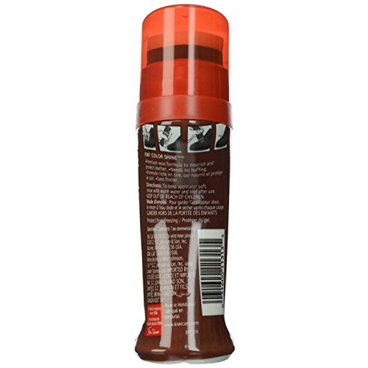 KIWI Brown Shoe Polish and Shine | Leather Shoe Cleaner for Dress Shoes and Boots | 2.5 Fl Oz