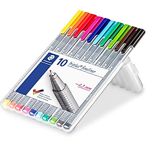 STAEDTLER Triplus Fineliner 0.3 mm Porous Point Pen 334 - SB10, 10 pack