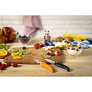 Kuhn Rikon "Kinder kitchen" Knife Set (Set of 2), Black/Orange