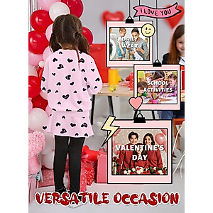 BOMDEALS Adorable Cute Toddler Baby Girls Clothes Set,Long Sleeve T-Shirt +Pants Outfit(Age(5T), Pink)