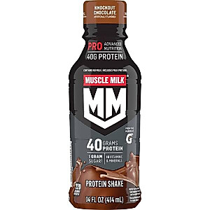 Muscle Milk Pro Advanced Nutrition Shake, 14 Fl Oz, 40 g Protein, 8 Bottles (Variety Pack)