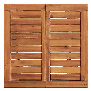 Camerina 5 Piece Patio Dining Set Outdoor Dining Table Set Patio Table and Chairs Set Outdoor Patio Dining Set Solid Wood Acacia 3154389