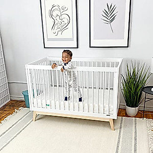 Newton Baby Crib Mattress and Toddler Bed - 100% Breathable, Babies Can Breathe Right Through It, 100% Washable, Non-Toxic, Better Than Organic - Removable Cover -Deluxe 5.5" Thick - White