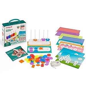 Miniland Translucent Sort&Count Abacolor with 50 Different Pieces for Children from 3 to 6 Years