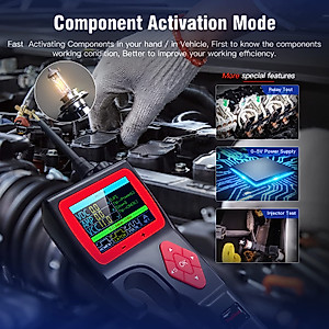 TopDiag P200 Car Circuit Tester with Oscilloscope, 20FT Cable - Tests Voltage, Continuity, Components