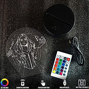 Scarlet Witch Avengers 3D night light