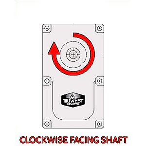 Midwest Hearth Replacement Pellet Stove Auger Motor 1-RPM (Made in USA)