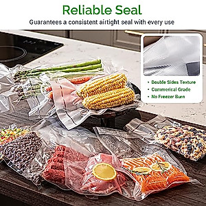 GERYON Vacuum Sealer Bags, 2 Pack 8x30ft Vacuum Sealer Roll Food Sealer Bags for All Vacuum Sealer Machine,BPA free,heavy duty