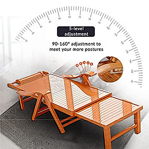 Lounge Chair, Wood Rocking Adjustable Chair Wooden Lounge Rocking Chair Porch Rocker Outdoor Sun Lounger Ergonomic Patio Recliner Folding Reclining Chair