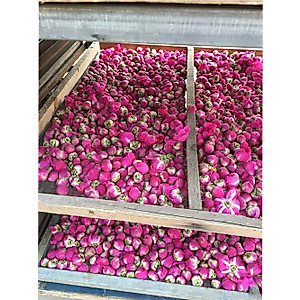 TooGet Dried Flowers Natural Flowers Includes Red Rose Flowers, Peony Ball, Gomphrena globosa, Peach Flowers, Edible Flower Kit for Soap Making Supplies, Also for All Kinds of Flower Crafts