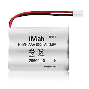 iMah Ni-MH Battery 29600-10 Replacement for Summer Infant Baby Monitor Wide View 28650 29000 29000A & Clear Sight 29040 29030