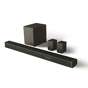 Hisense 5.1 Channel Soundbar with Wireless Subwoofer AX5100G - Black (Renewed)