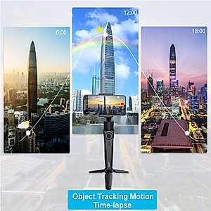 Filmtacy Handheld Gimbal, Gimbal stabilizer with Tripod for iPhone 11/11pro/11pro max/Xs/Xs Max/Xr/X, for Android, Samsung, Lightweight Extended and Foldable, for Vlog YouTube Live Video TikTok