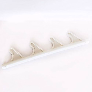 4 pcs 4 Position Nylon Adjustment Brackets for Patio Outdoor Lawn Yard Furniture or Chaise Lounges, Replacement, Back Support, Back-Height Multi Position Adjuster 9 1/2" L x 1/2" W (White)