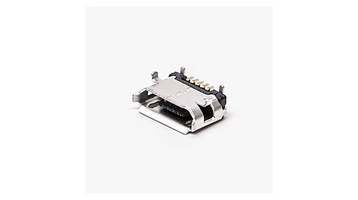 Elecbee Micro USB B Female Connector - Compact 5-Pin SMT USB 2.0
