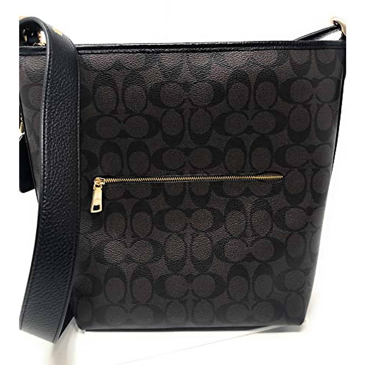 Coach Val Duffle In Signature Canvas (Black Brown)