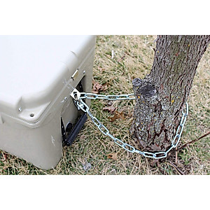 Universal Cooler Lock Brackets: Designed to fit Tie Down Slot of Mid to Large Rotomolded Ice Chests (Compatible with Yeti/RTIC Coolers) Made of Stainless Steel in The U.S.A. ( Pair )