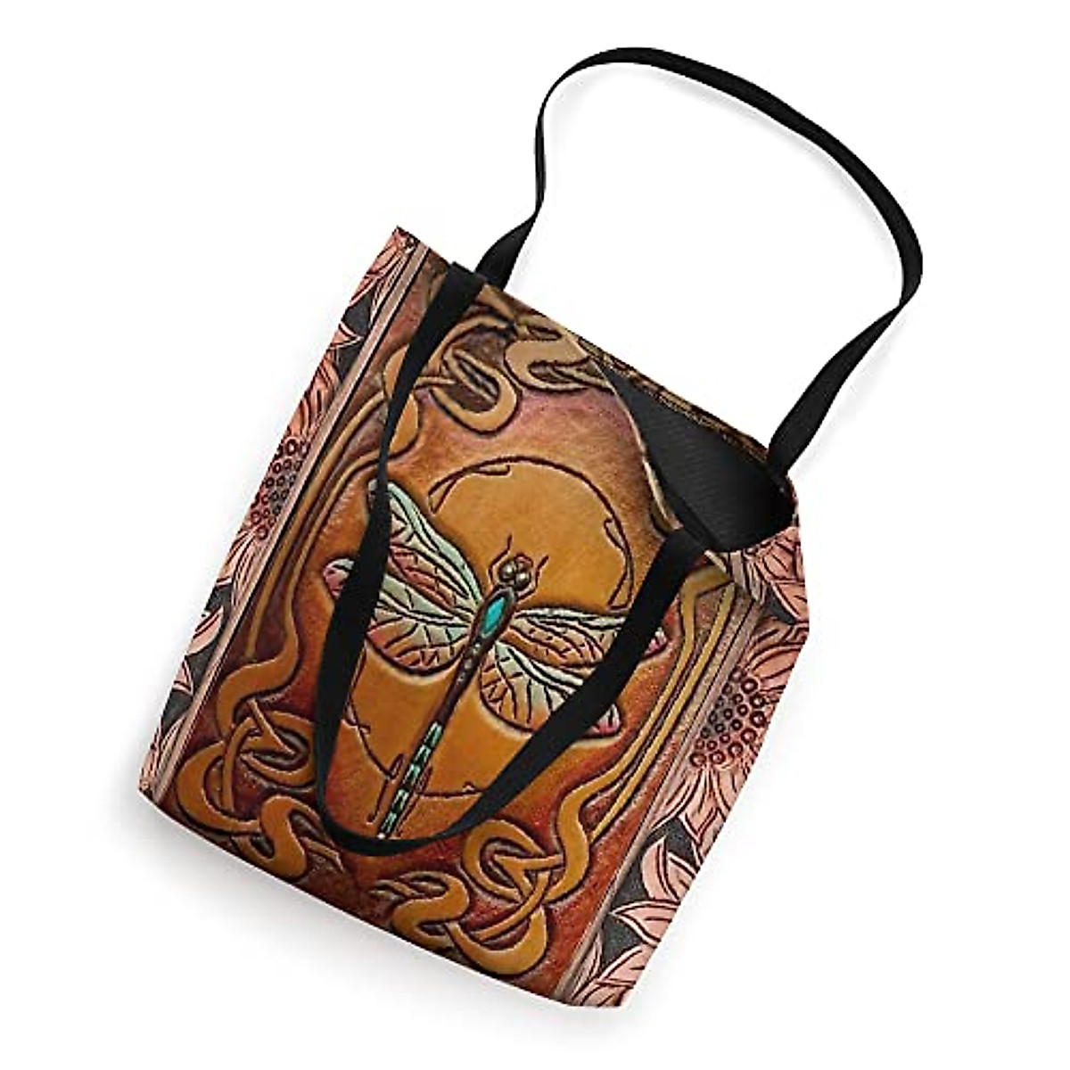 DRAGONFLY -LEATHER-BAG Sunflower Hippie Tote Bag