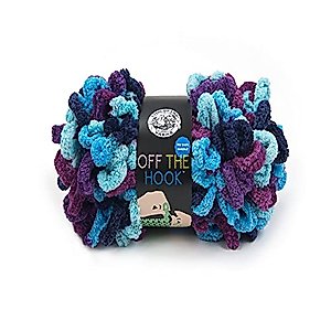Lion Brand Yarn Off the Hook Yarn, Bulky No-Needle Craft Yarn for Crocheting, Hand-Knitting Yarn, 1-Pack, Hypnotic