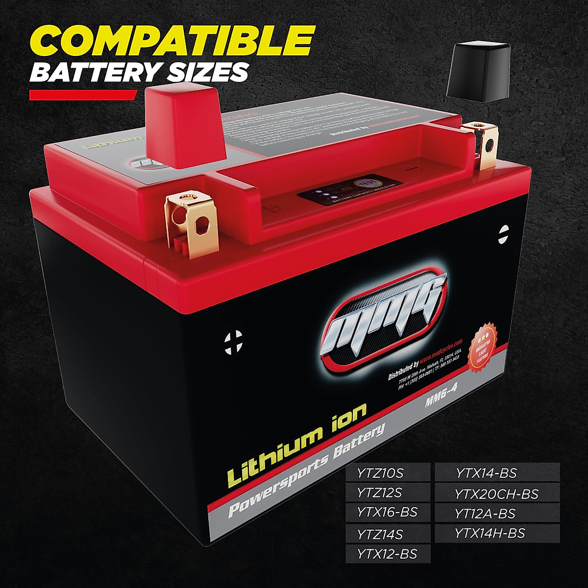 MMG YTZ14S Z14S Lithium Ion Sealed Factory Activated Powersports Battery 12V CCA 300 for Motorcycle BMW Honda KTM Yamaha (MMG4)