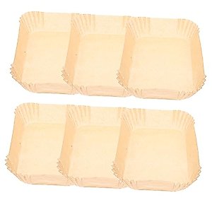 UPKOCH 100pcs Air Fryer Liner Disposable Underpads Round Parchment Paper Square Baking Pan Oven Baking Accessories Air Fryer Liner Trays Parchment Paper for Baking Air Fryer Accessories