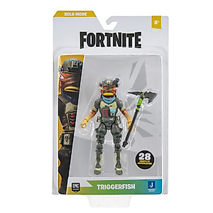 Fortnite FNT0804 Solo Mode Core Triggerfish, 4-inch Highly Detailed Figure with Harvesting Tool, Styles Include Fennix, Riptide, Grotto Henchman, Sludge, and More. Collect