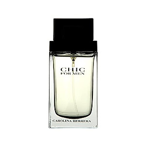 Carolina Herrera Chic Fragrance For Men - Leathery Wood And Adventure - Begins With The Warmth Of Wood And Smooth Touch Of Leather - Hint Of Saffron - Touch Of Cashmere Wood - Edt Spray - 3.4 Oz