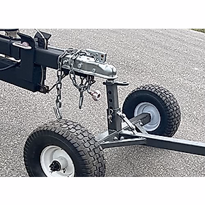 Tow Tuff TMD-800ATV ATV Weight Distributing Adjustable Trailer Dolly , Black