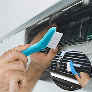 Yishem 7 Pcs Air Conditioner Fin Cleaner Set Air Conditioner Condenser Fin Comb Straightener Comb Fin Cleaning Brush Refrigerator Coil Cleaning Whisk Brush Metal Fin Evaporator Radiator Repair Tool