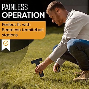 SplashNColor Termite Bait Stations Key & Hook Tool for Sentricon - Easy-Open Termite Bait Station Key, Comfort-Grip Design for Safe, Efficient Bait Retrieval Termite Control, Bait Station Key