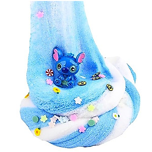 12 Pack Cloud Slime Kit, with 12 Colores Fluffy Slime Kit and Slime Fun Accessories, Soft and Non-Sticky, DIY Educational Stress Relief Toys for Girl and Boys, Birthday Gift