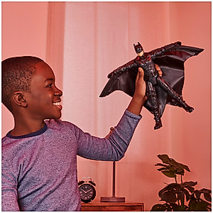 DC Comics, Batman 12-inch Wingsuit Action Figure with Lights and Phrases, Expanding Wings, The Batman Movie Collectible Kids Toys for Boys and Girls Ages 3 and up