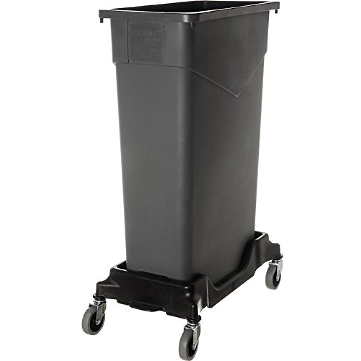Carlisle FoodService Products TrimLine Plastic Dolly, 15-23 Gallons, Black