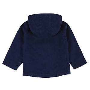 Gerber Baby Hooded Cotton Twill Utility Jacket, Navy, 18 Months
