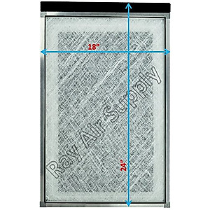 RAYAIR SUPPLY 18x24 SolaceAir Air Cleaner Replacement Filter Pads 18x24 Refills (3 Pack) White