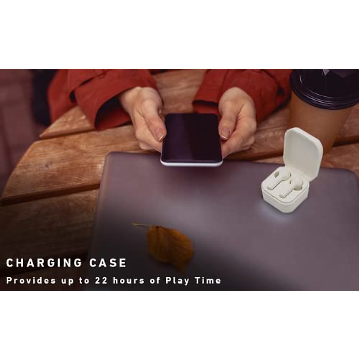 Coby True Wireless Earbuds |Bluetooth Ear Buds with Auto-Pairing | 22 Hours Play Time with Rechargeable Carry Case | Built-in Microphone | Touch Controls | Siri & Google Assistant Compatible
